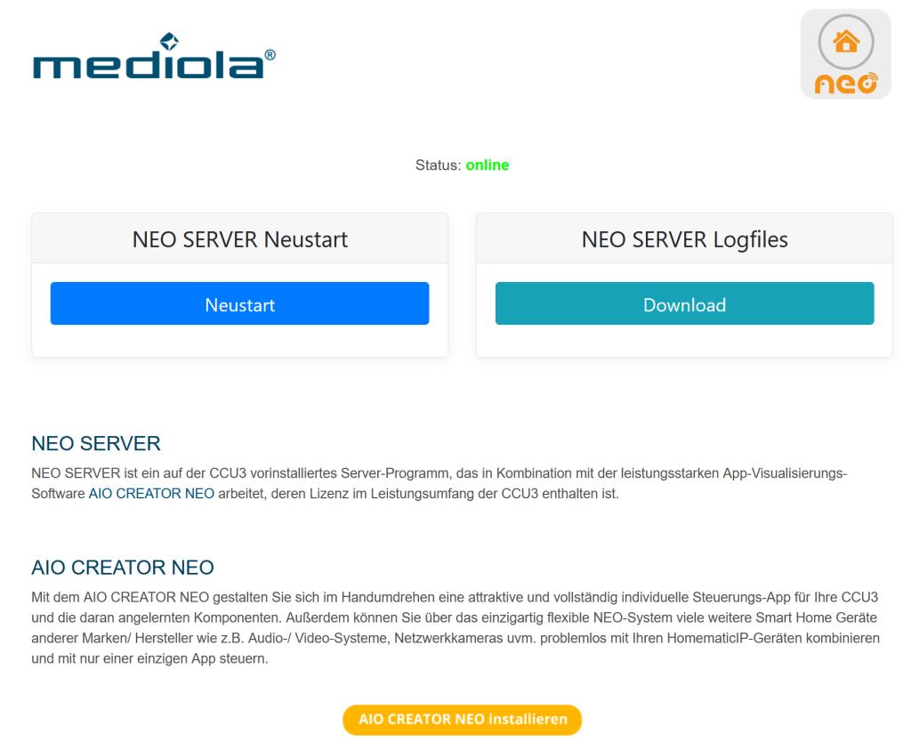 NEO Automation Manager installieren - Smart home Ratgeber